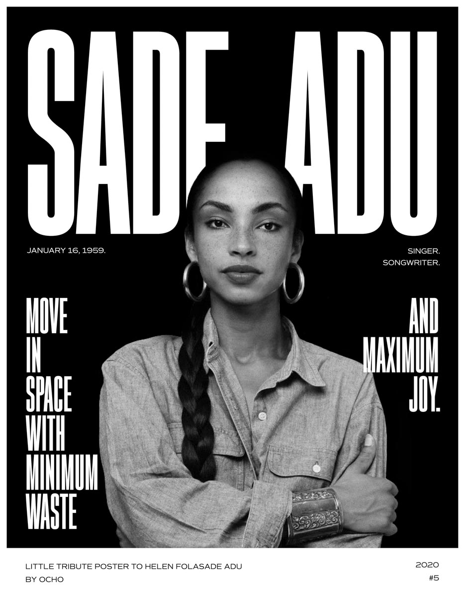 Little Tribute Posters – #3 Sade Adu | Esto No Es